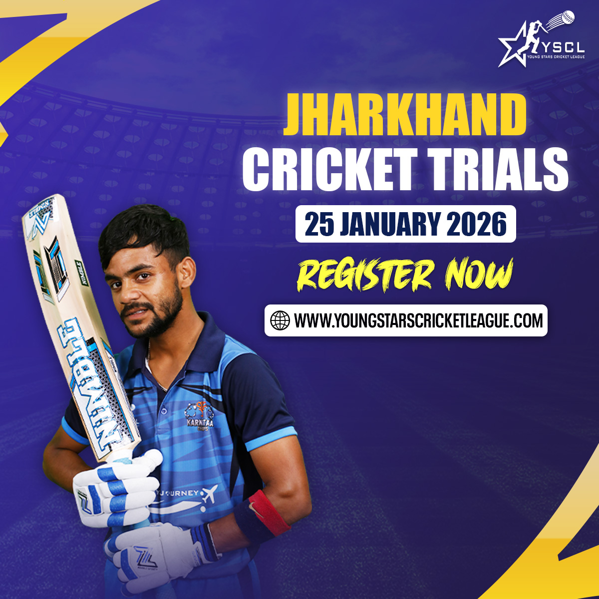 YSCL Cricket Trials in Ranchi on 25 January